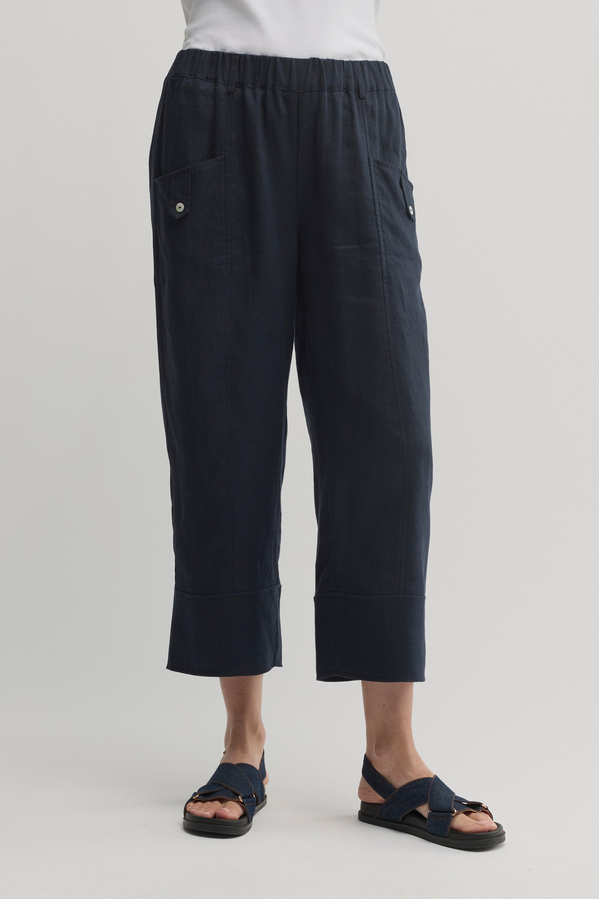 Womens Tirari Tab Pant in Navy | Yarra Trail – Yarra Trail Australia